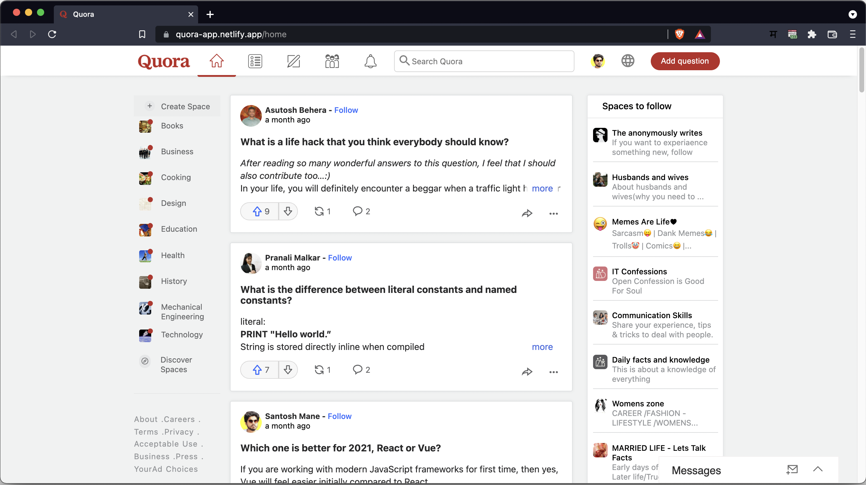 Santosh Mane | MERN Stack Developer | Portfolio
